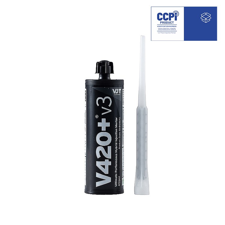VJT V420+® v3 Is VJT's High Performance Hybrid Injection Mortar 420ml