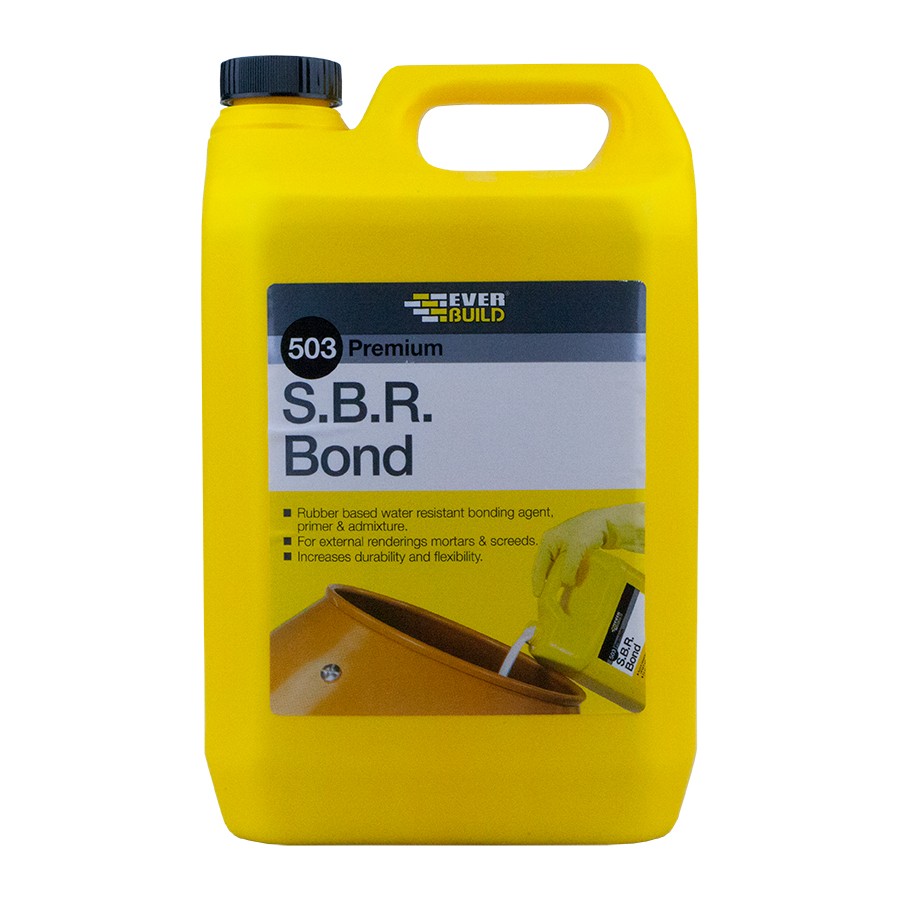 Everbuild 503 SBR Bond Admixture Waterproofing Bonding Agent 5L